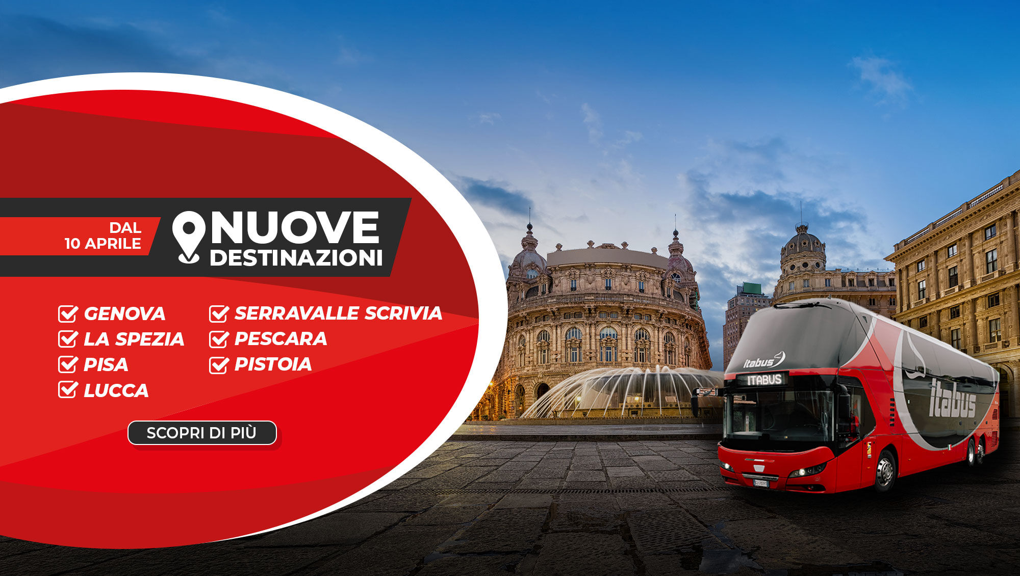 Itabus | Viaggia in autobus | Offerte e Biglietti da 1,59€
